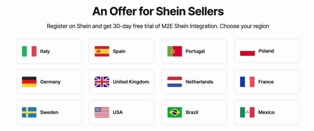 M2E Officially Partners with Shein